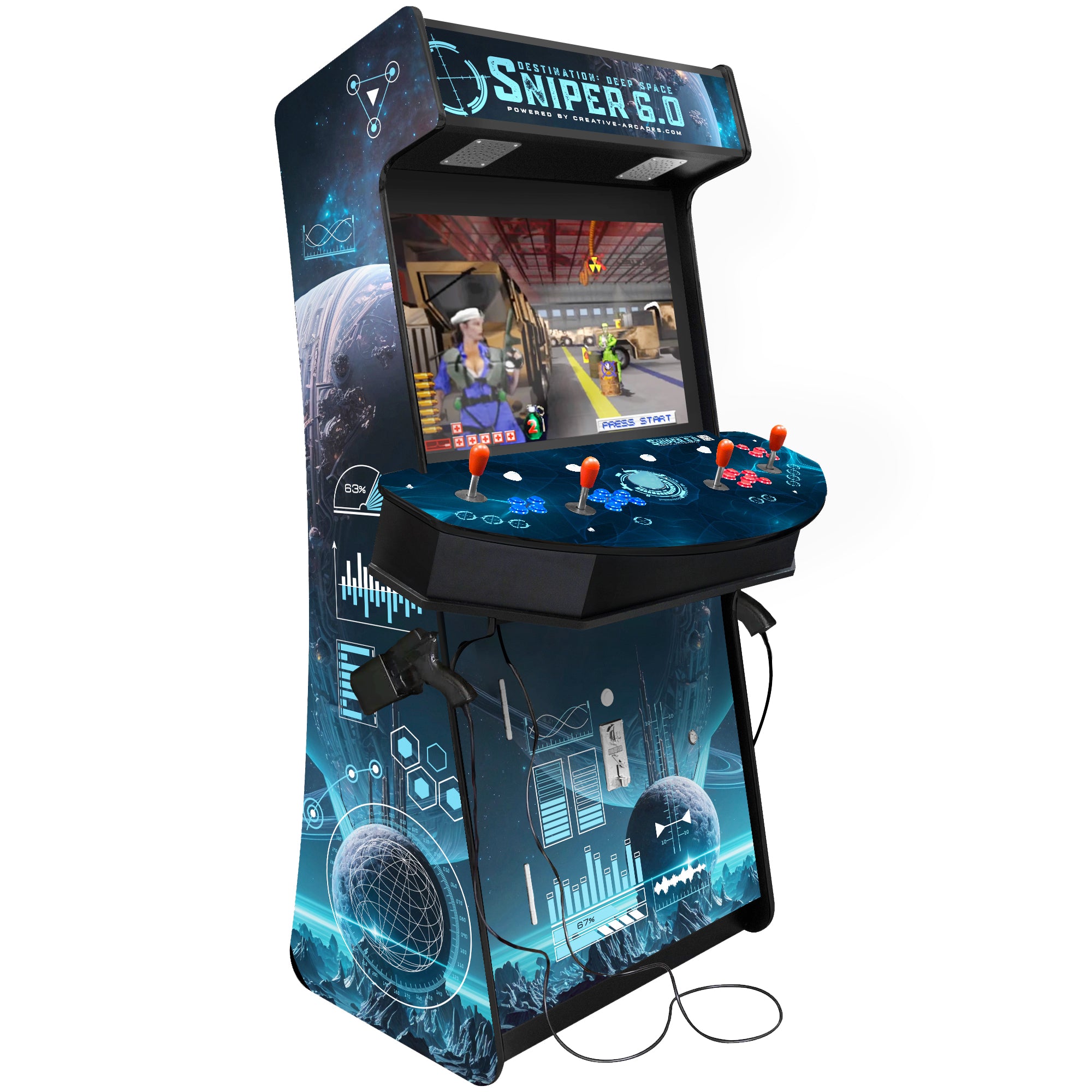 4P Slim Stand-Up Arcade - Sniper 6.0 Edition